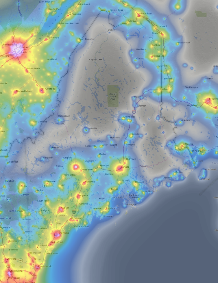 Light Pollution Map Washington State Bortle Scale